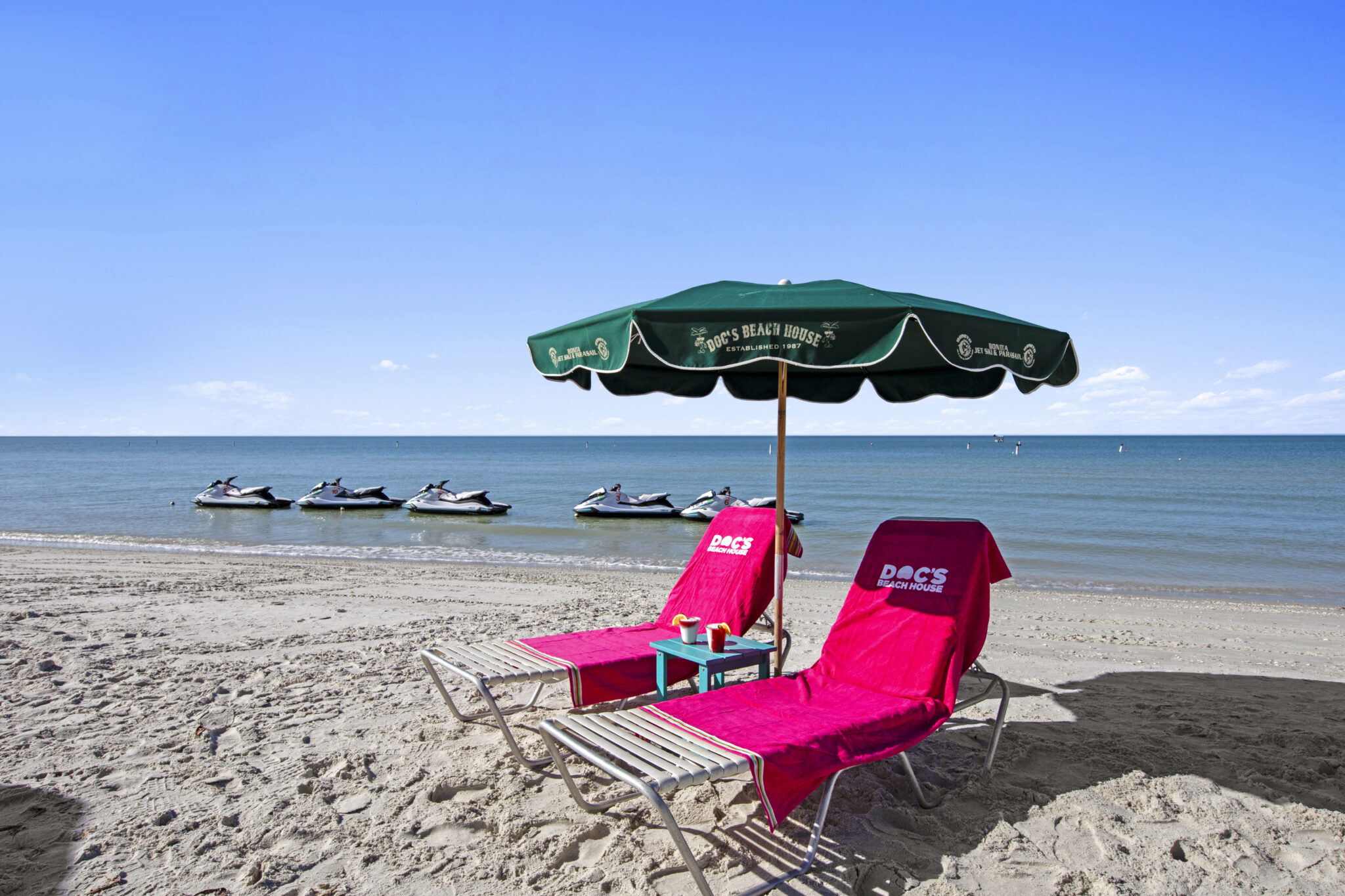 Beach Lounge Chairs & Umbrella Rentals - Bonita Jet Ski